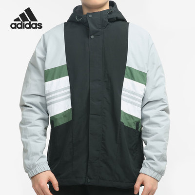 阿迪达斯运动休闲连帽外套正品
