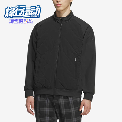 Adidas/阿迪达斯正品立领夹克新款男黑色轻盈保暖夹克JM2946