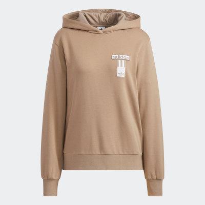 Adidas/阿迪达斯官方正品三叶草休闲女子时尚连帽套头卫衣 HH9450