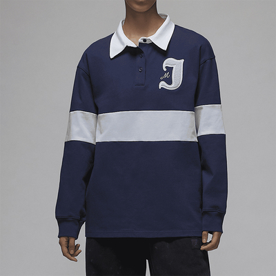 耐克女士拼接翻领宽松休闲上衣