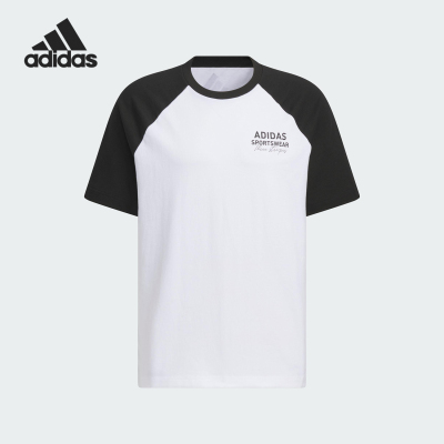 Adidas/阿迪达斯正品2025夏季款男女插肩袖宽松短袖JZ0099