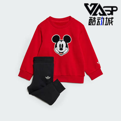 阿迪达斯婴童印花保暖宽松套装
