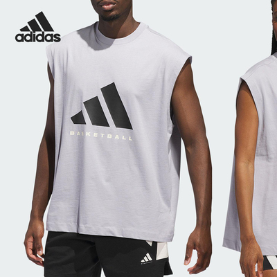 Adidas/阿迪达斯官方正品当季款男女无袖篮球宽松背心JN3973