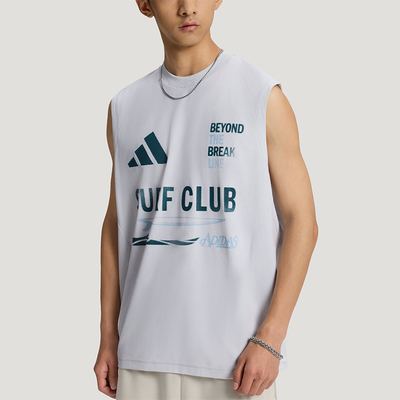Adidas/阿迪达斯正品男士运动宽松印花休闲无袖背心LE1249