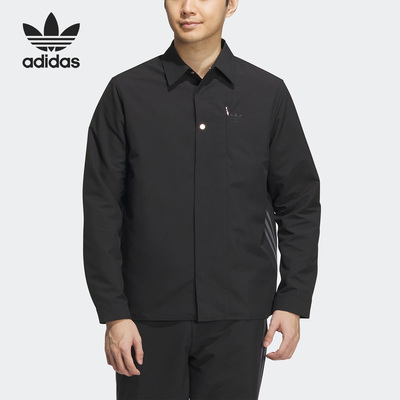 Adidas/阿迪达斯正品三叶草男子简约休闲翻领衬衫外套IK3707