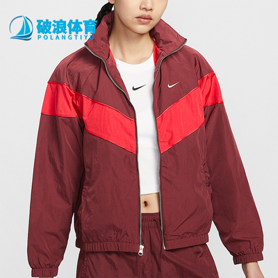 耐克女士宽松防晒梭织外套