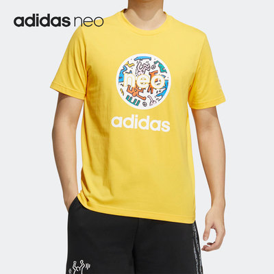 Adidas/阿迪达斯男子印花短袖
