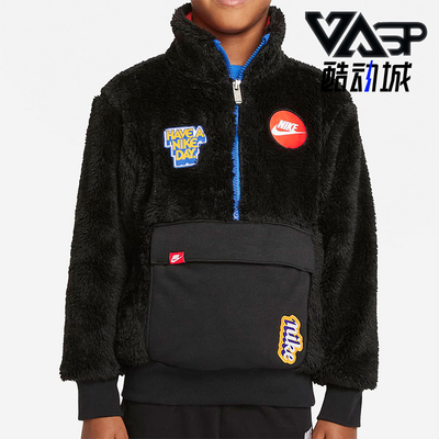Nike/耐克正品2025秋季小童时尚潮流保暖立领运动卫衣DQ3610-010