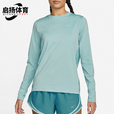 Nike/耐克正品2025女士正肩袖运动训练透气针织长袖T恤DX0309-442