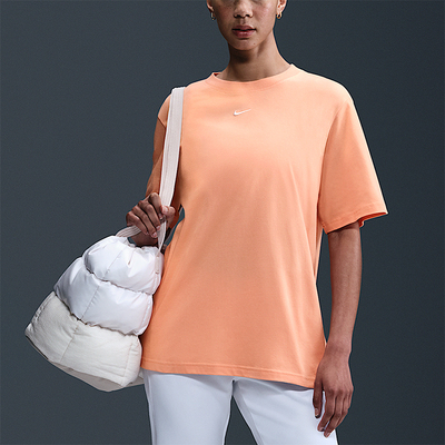 Nike/耐克正品Sportswear女士宽松圆领套头运动短袖FD4149-844