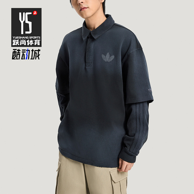 Adidas/阿迪达斯正品三叶草男士休闲假两件运动宽松POLO衫KR5053