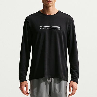 Nike/耐克正品Miler Dri-FIT男士套头圆领跑步长袖上衣IM5967-010