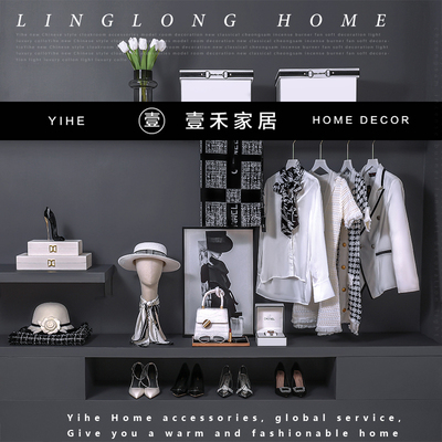围巾定制香水样板间摆件收纳展厅道具装饰品摄影软装全屋衣柜箱