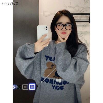 韩系慵懒风毛衣女秋冬新