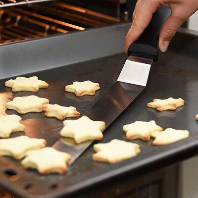 Dual-Head Stainless Steel Spatula - Straight & Offset Icing