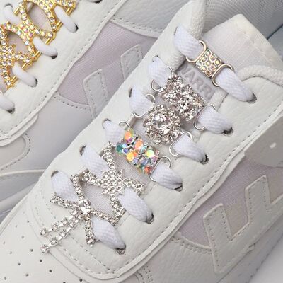 Large Glitter Shoelaces Buckle Metal Buckle Shoelace Accesso