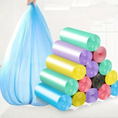 300 Blue Garbage Bags, Leak Proof and Odor Proof, Multi-purp