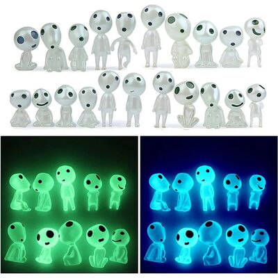 10PCS Resin Magic Night Light Elves Noctilucent Garden Fairy
