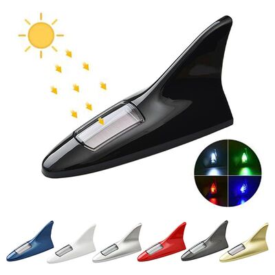 Universal LED Light Car Shark Fin Antenna Roof Tail Modifica
