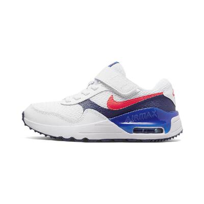 中童 Nike Air Max SYSTM 低帮 运动休闲鞋 白蓝色