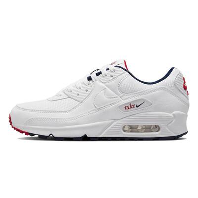 Nike Air Max 90 耐磨透气 低帮 跑步鞋 女款 白色