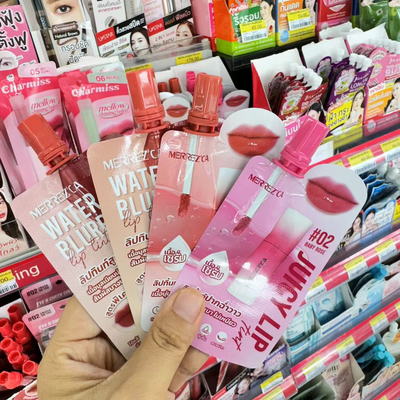 泰国711直邮merrezca水雾唇釉膏口红水润保湿显色雾面哑光2ml小样