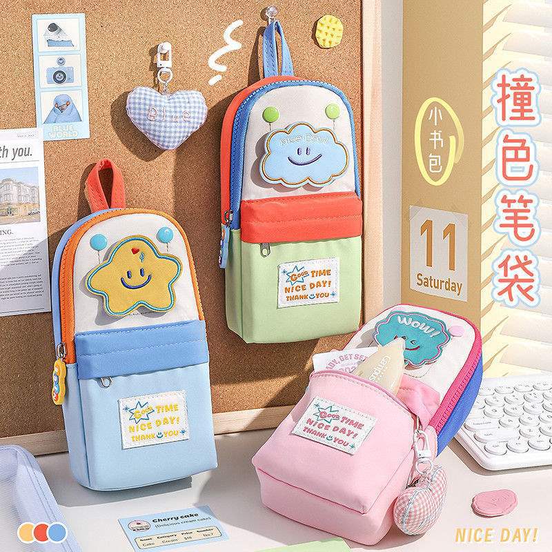 2025新款书包笔袋女孩款超火高颜值ins风文具盒大容量学生铅笔盒
