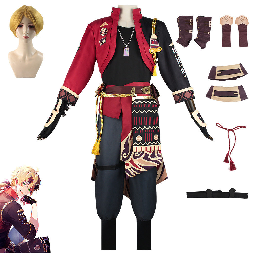 原神托马cos服五星号稻妻游戏动漫服装男装托马cosplay全套