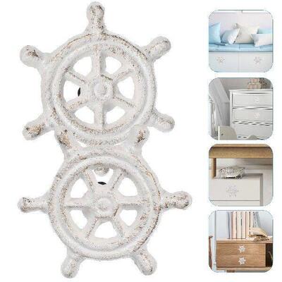 2Pcs Cast Iron Drawer Pulls Cabinet Handles Wardrobe Knobs