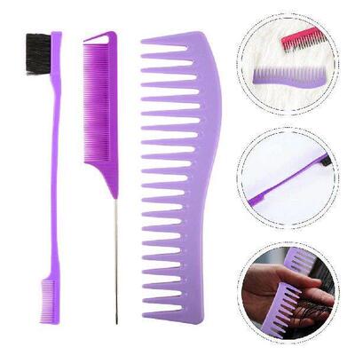 2 Sets Plastic Combs Hair Styling Sectioning Highlighting