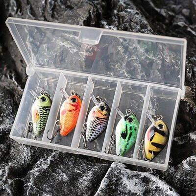 5pcs Mini Crankbait Fishing Lure 30mm 2g Floating Wobbler