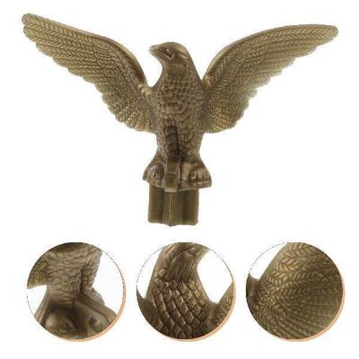 2 Pcs Flagpole Eagle Head Finial Topper Accessories