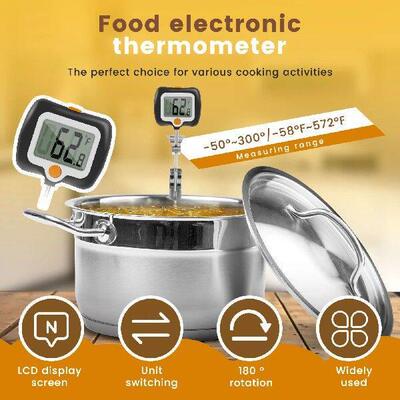 Digital Candy Thermometer with Pot Clip Instant Read Food