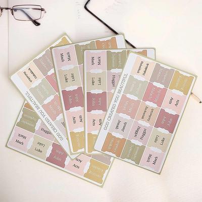5 Sheet Bible Index Label Sticker Bookmark Stickers Easy Rea