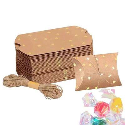 Paper Chocolate Boxes Empty Pillow Shape Paper Candy