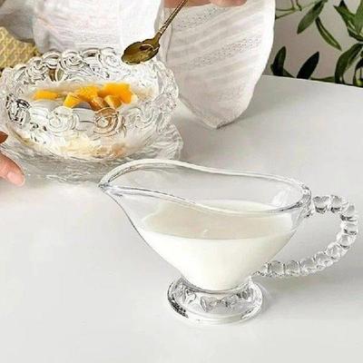 Espresso Glass Pot with Handle Glass Sauce Bowl Creative