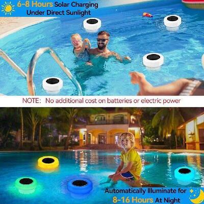 Solar Powered Floating Chlorine Dispenser with Colorful