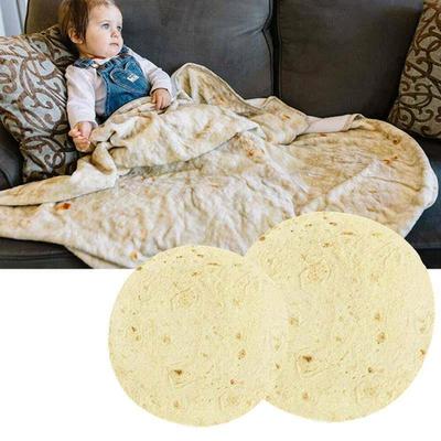 Mexican burrito blanket coral burrito blanket玉米煎饼烧饼毯