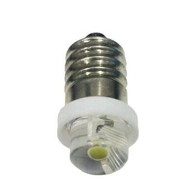 3/4.5/6V 0.5W Flashlight Bulb 6000K White LED E10 Socket