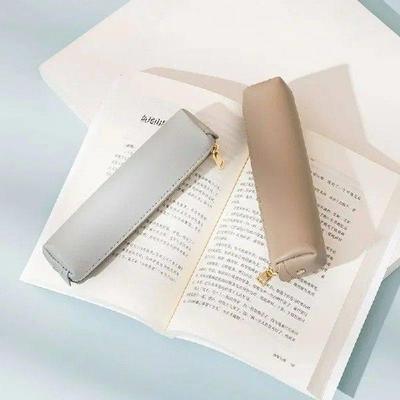 Pu Leather Large Capacity Pencil Bag Korean Stationery