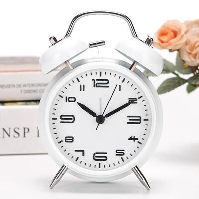 cartoon table clock with night lights loud alarm watch
