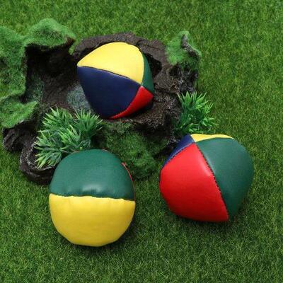 3 Pcs Kneading Juggling Balls PU Bag Small Sandbag Entry