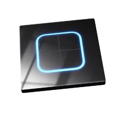 Modern Electrical Light Switches Tempered Glass Panel Wall