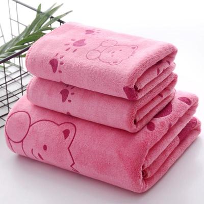 3PCS Shower Towels Bath Towel Men Women Towels Bathing Hotel