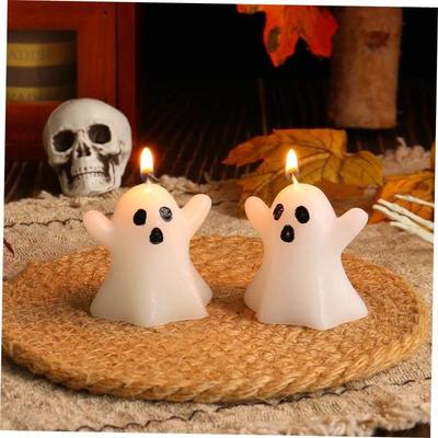 Halloween Ghost Candle Decoration Ghost Festival万圣幽灵蜡烛