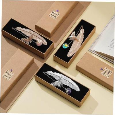 Metal feather bookmark Gifts for teacher lady Gift Christmas