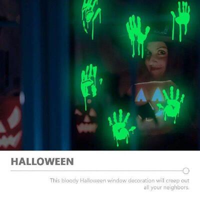 Halloween Wall Sticker Fluorescent Stickers Baby Clings for