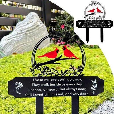 Garden Ground Plug Creative Heart-shaped Iron Crafts