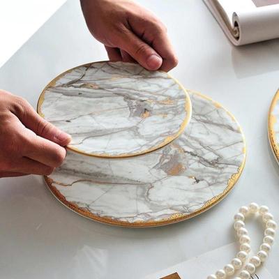 Wind marble chopping board pottery fruit plate tray food