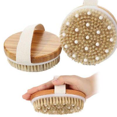 Exfoliating Brush Round Dry Brushing Shower Skin Brush